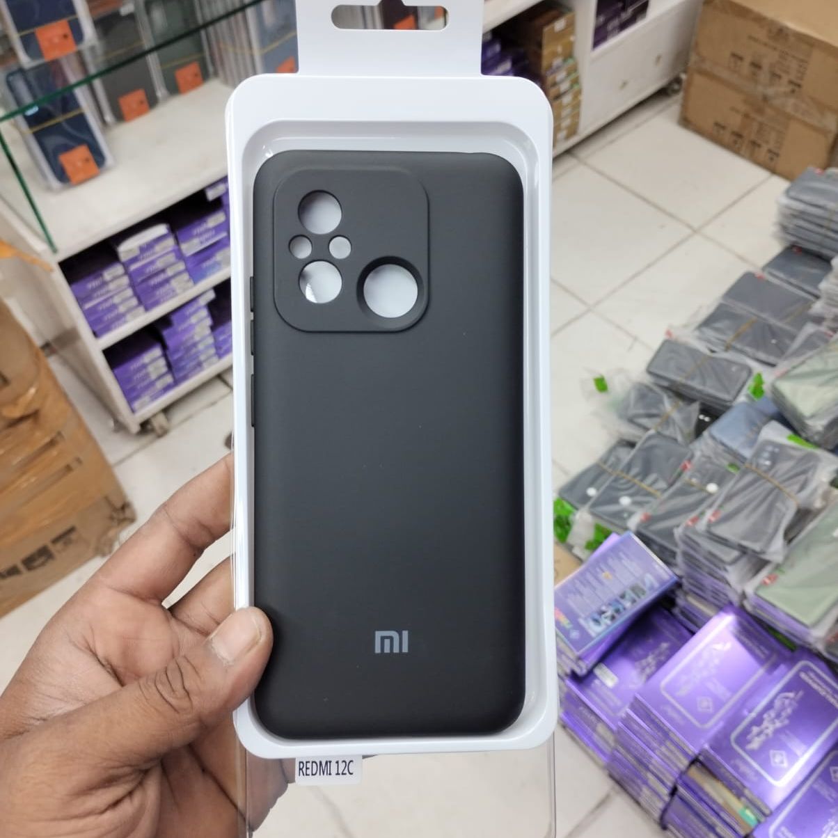 For XIAOMI REDMI 12C REDMI 11A POCO C55 Back Covers LIQUID SILICONE ...