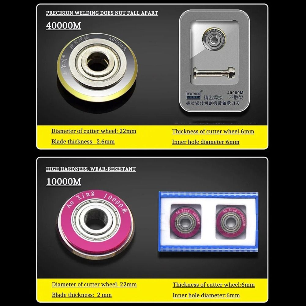 New Alloy Carbide Tile Cutter Wheel Manual With Bolt Lock Nut Tile ...