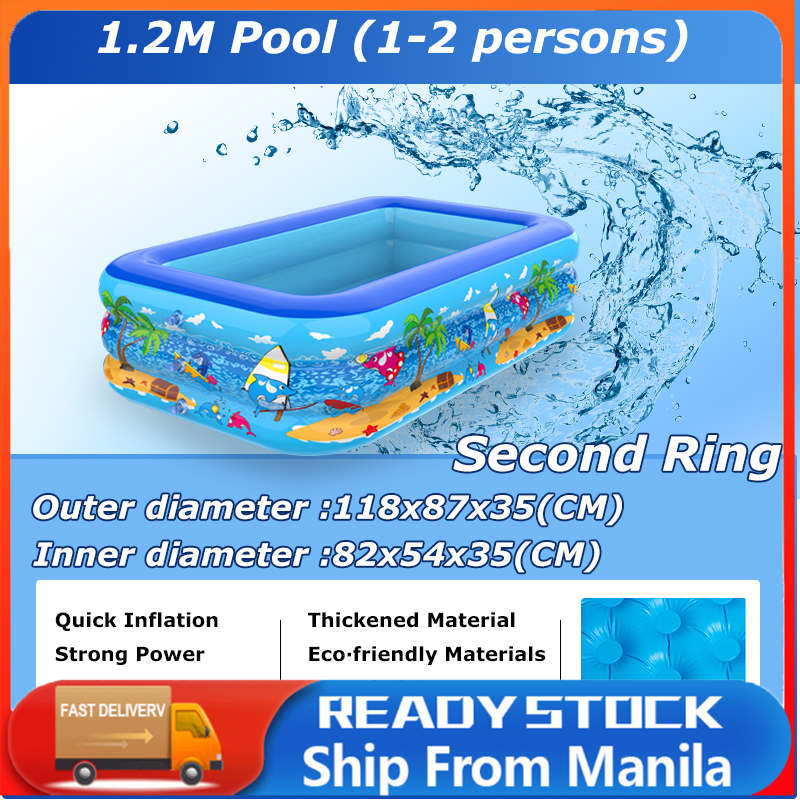 🔥【24 hours shipping】 Inflatable Swimming Pool Kids Swimming Pool Baby ...