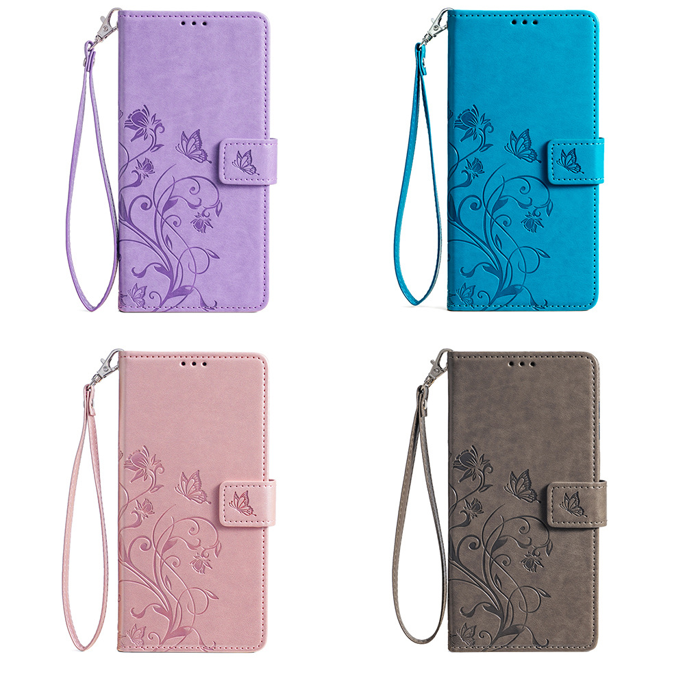 Huawei Honor X9C 5G Phone Case,Butterfly Flower PU Leather Purse Wrist ...