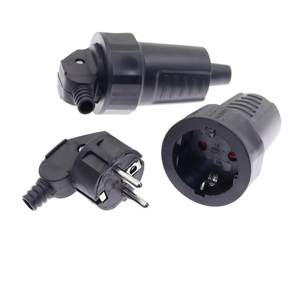 【LuxeGlow】250V 16A Male Female Assembly Receptacle connector french ...