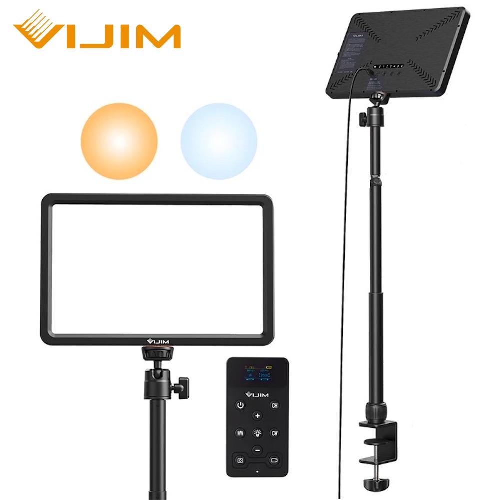 ULANZI VIJIM K20 LED Panel Light Stand USB Power Desktop Clamp Mount ...