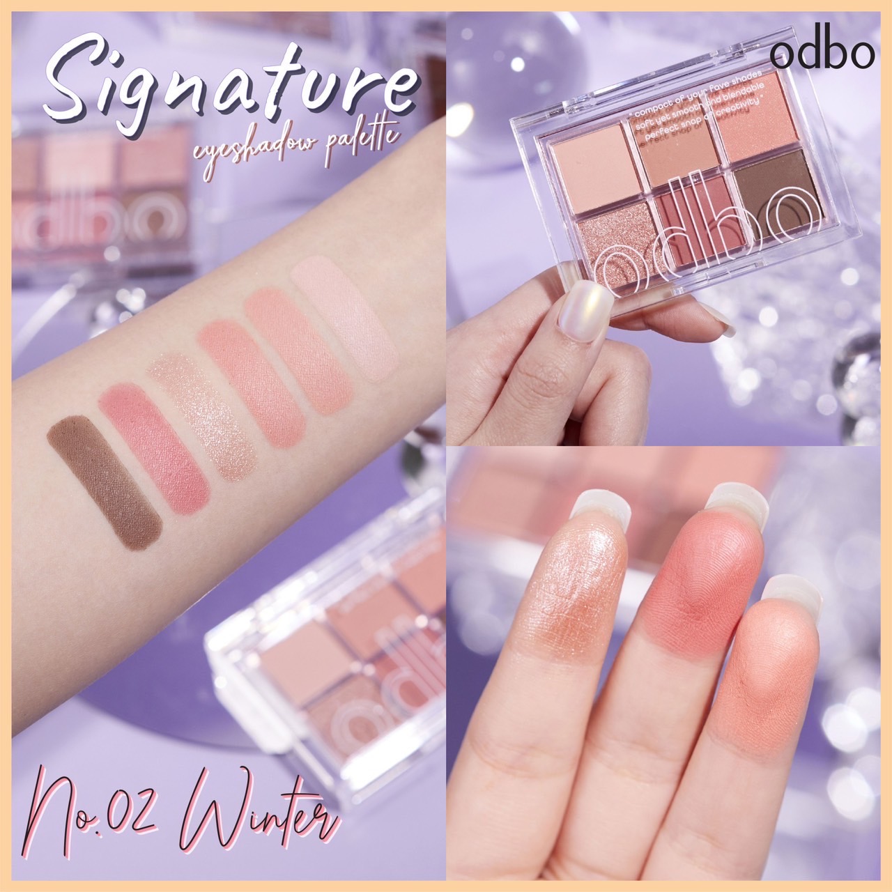 OD276 ODBO SIGNATURE EYESHADOW PALETTE โอดีบีโอ อายแชโดว์ ซิกเนเจอร์ พาเลท ไอเท็มควาทสนุกในการ ...