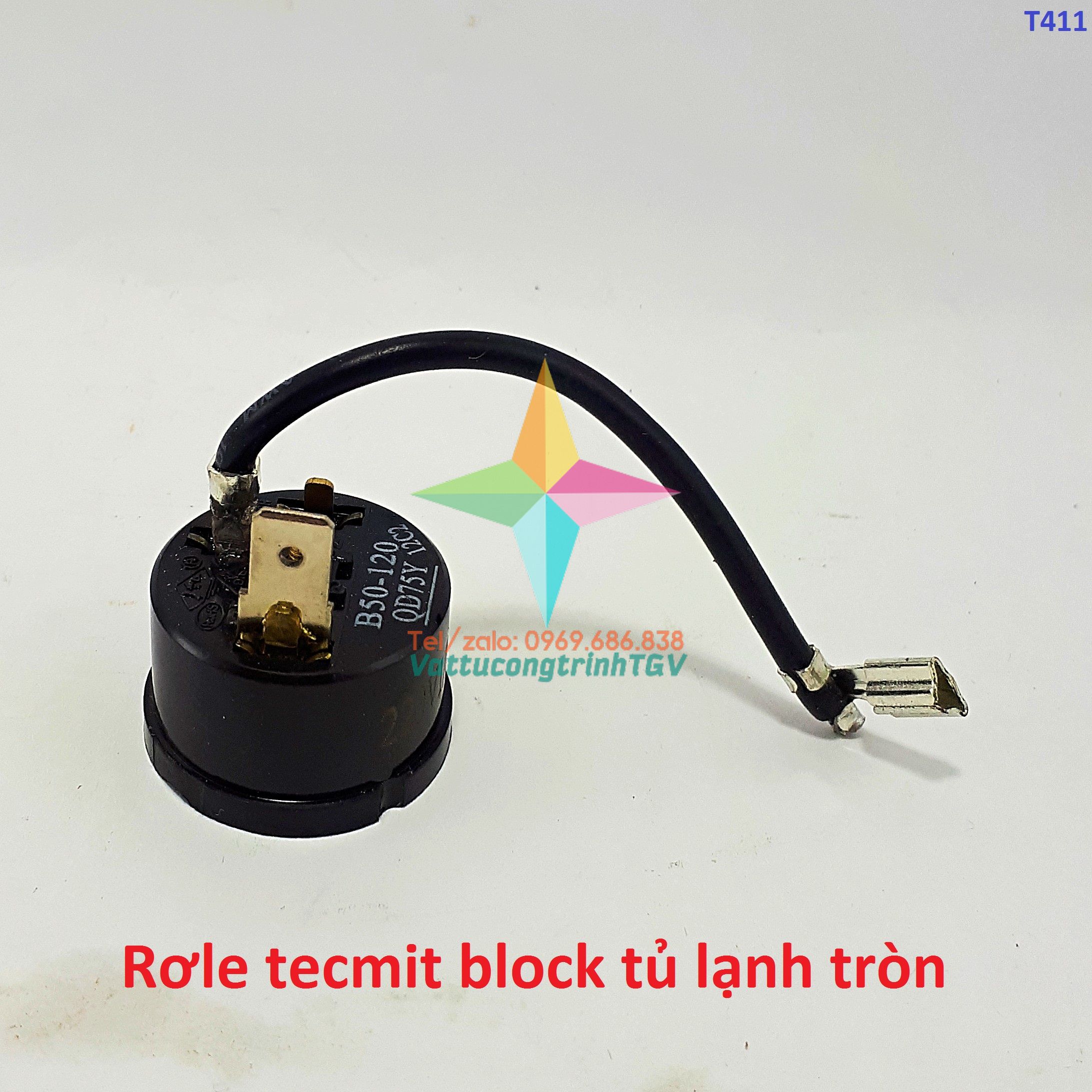 Rơle tecmit block tủ lạnh tròn 1/7-1/8HP | Lazada.vn