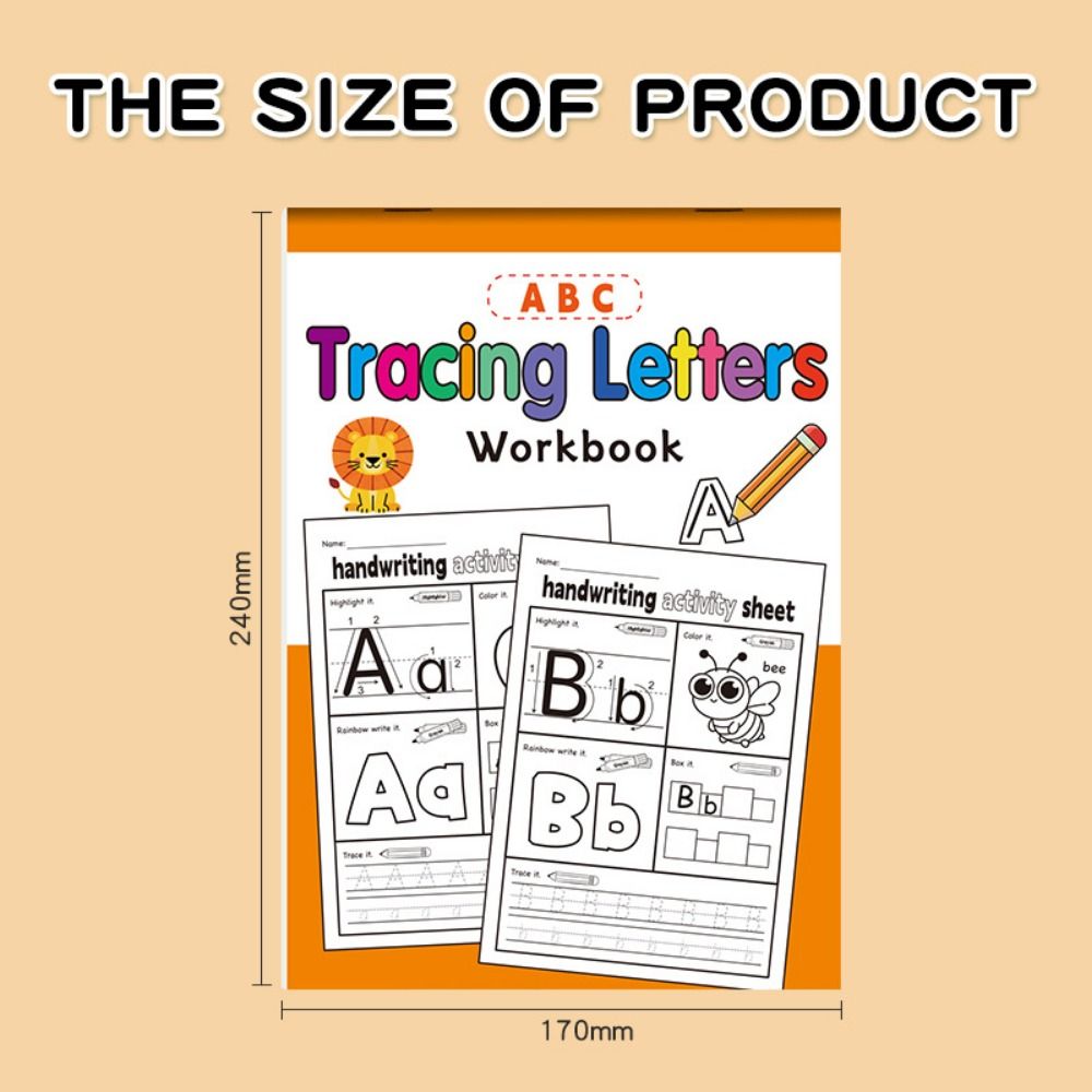 Fun Animal Coloring ABC Tracing Letters Workbook 32 Pages Early ...