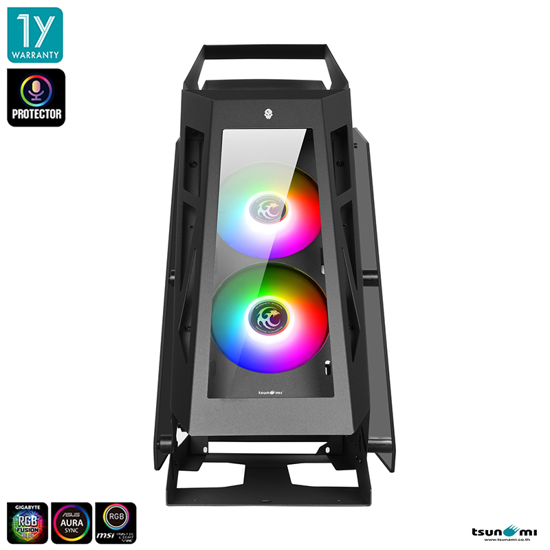 เคสคอมพิวเตอร์ Tsunami Protector Hagrid (Protector Sound Sync) Tempered ...