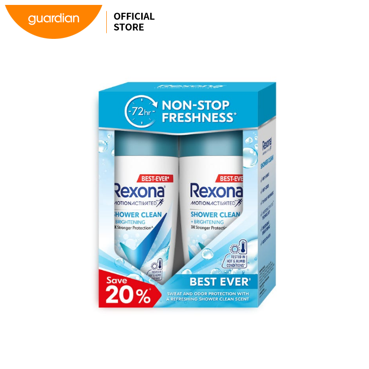 Rexona Shower Clean Roll On Twin Pack (2x45ml) | Lazada
