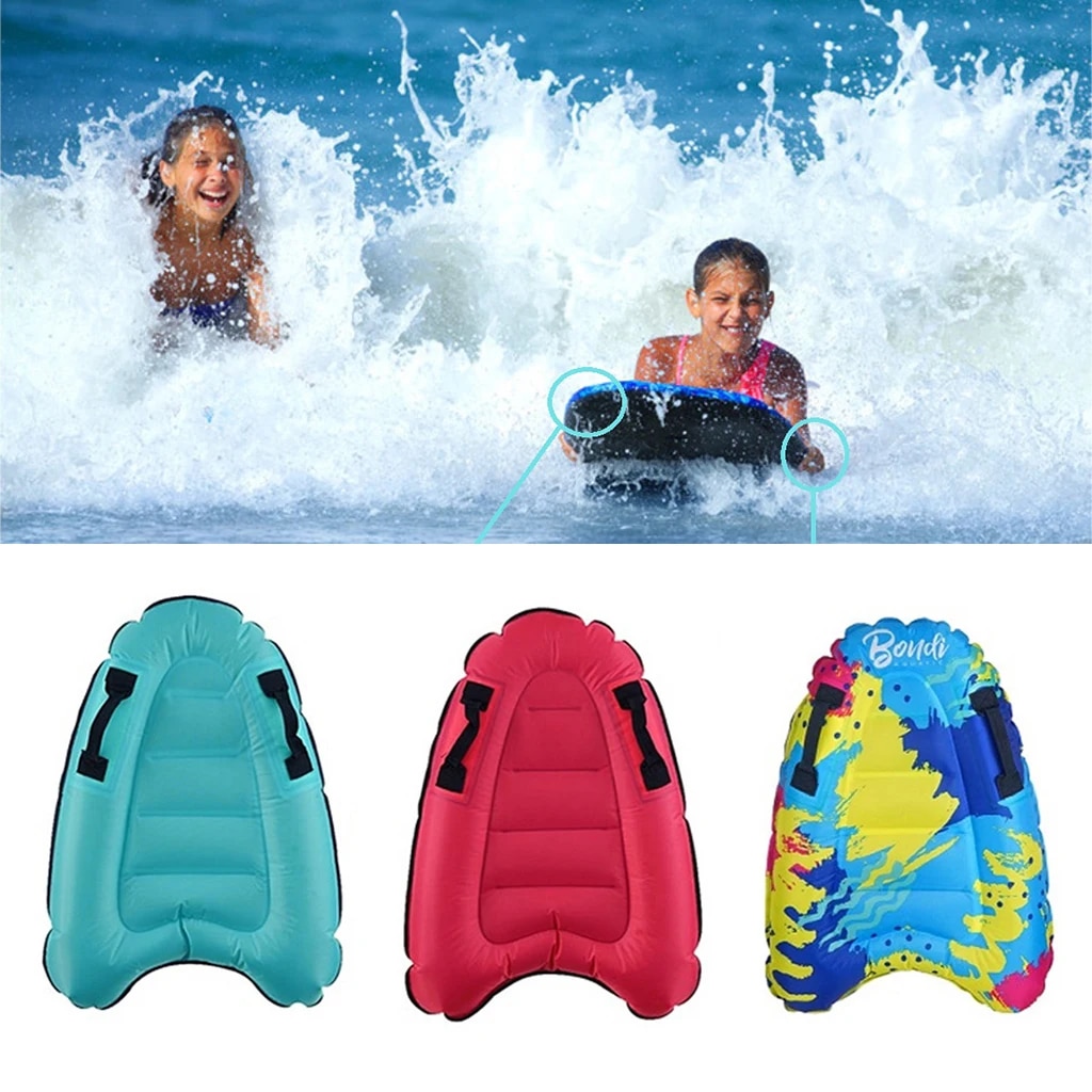 【New and Improved】 31x24'' Inflatable Surfboard Swimming Pool Kickboard ...