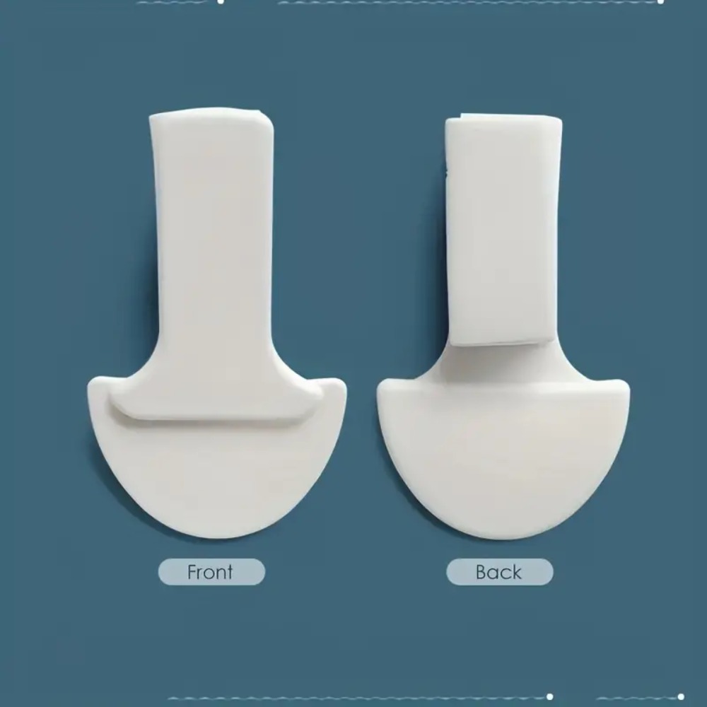 Seat Ring Flapper Plastic Toilet Seat Lifter Handle White Portable Seat ...