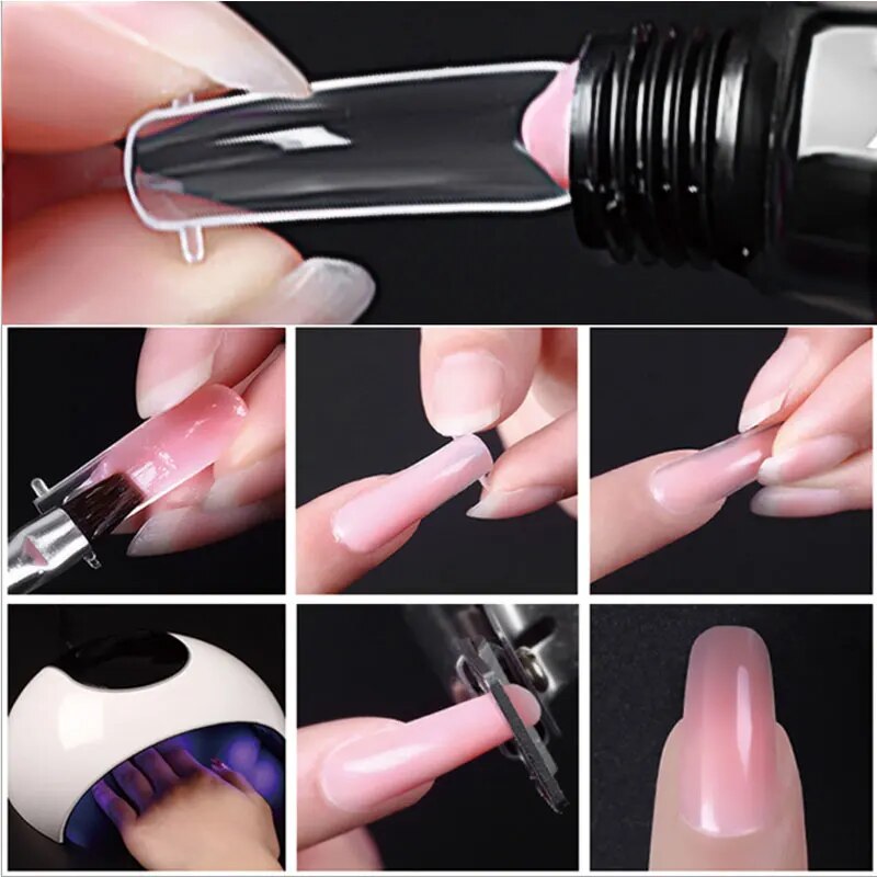【Innovative】 15ml Nail Gel Set Full Manicure Kit Poly Nail Gel Set ...