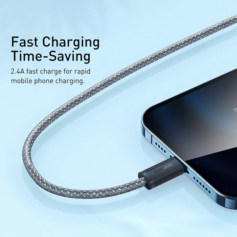 Baseus USB Cable for iPhone 14 13 Pro Max Fast Charging USB Cable for ...