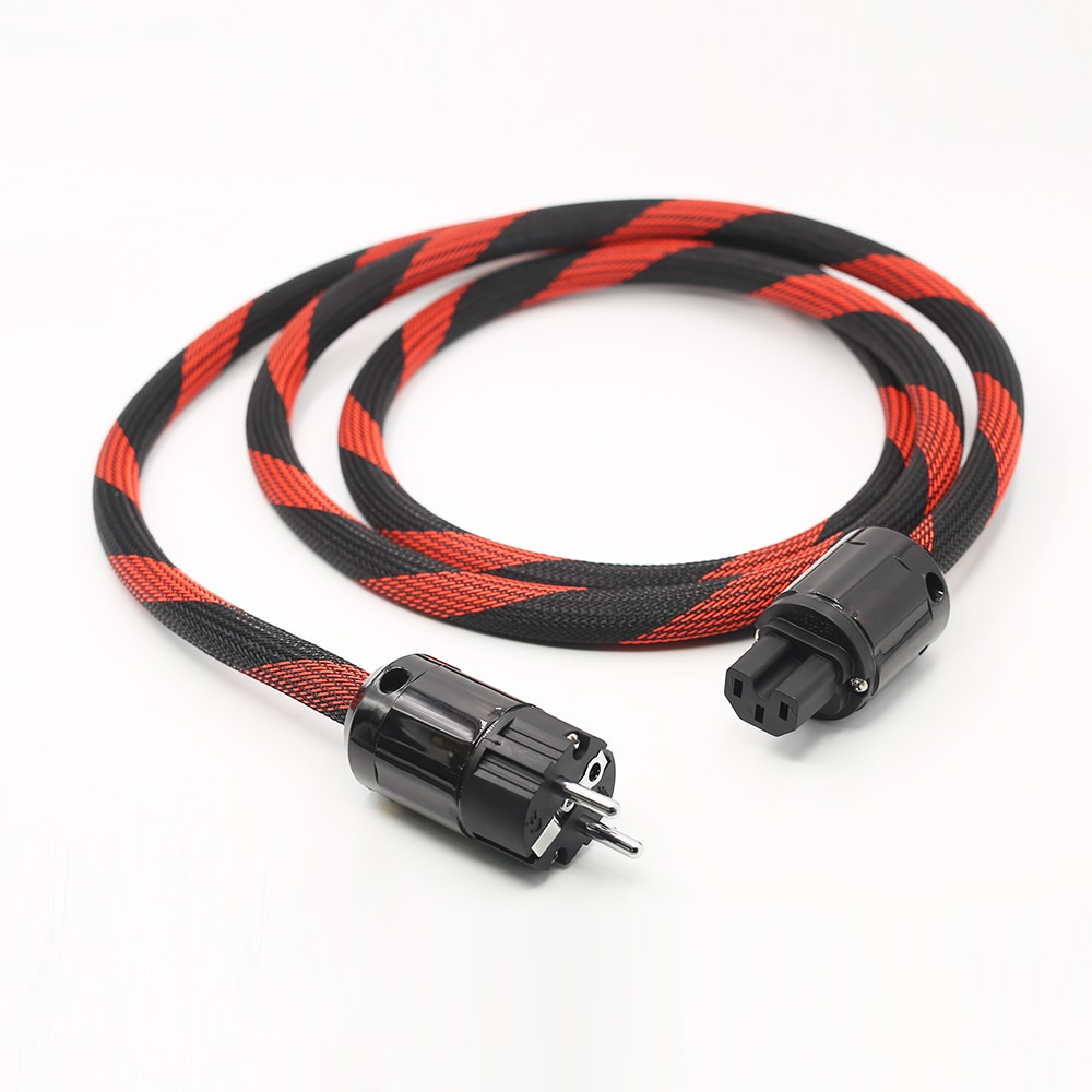 Hifi Audio Amp Cable AU US Plugs Power Cable Two Core Silver Plated ...