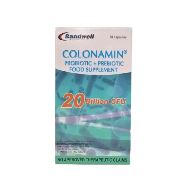 COLONAMIN (PREBIOTIC + PROBIOTIC) 20 BILLION CFU FOOD SUPPLEMENT ...