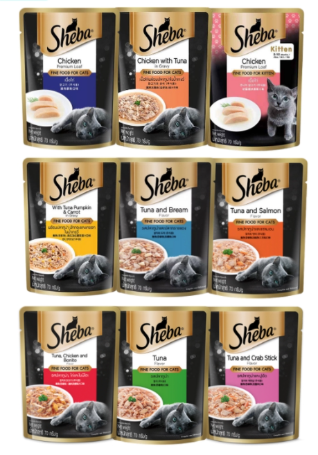 Sheba Pouch Premium Wet Cat Food Pouch 70G | Lazada