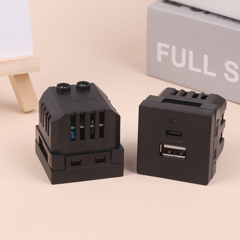 USB Type-C Power Panel Socket Connector Embedded USB Desktop Receptacle ...