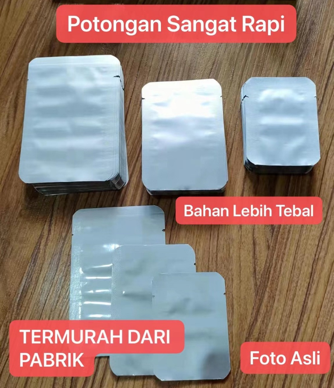 Plastik Kemasan Sachet Snack Serbuk Bubuk Kantong Full Aluminium Foil ...