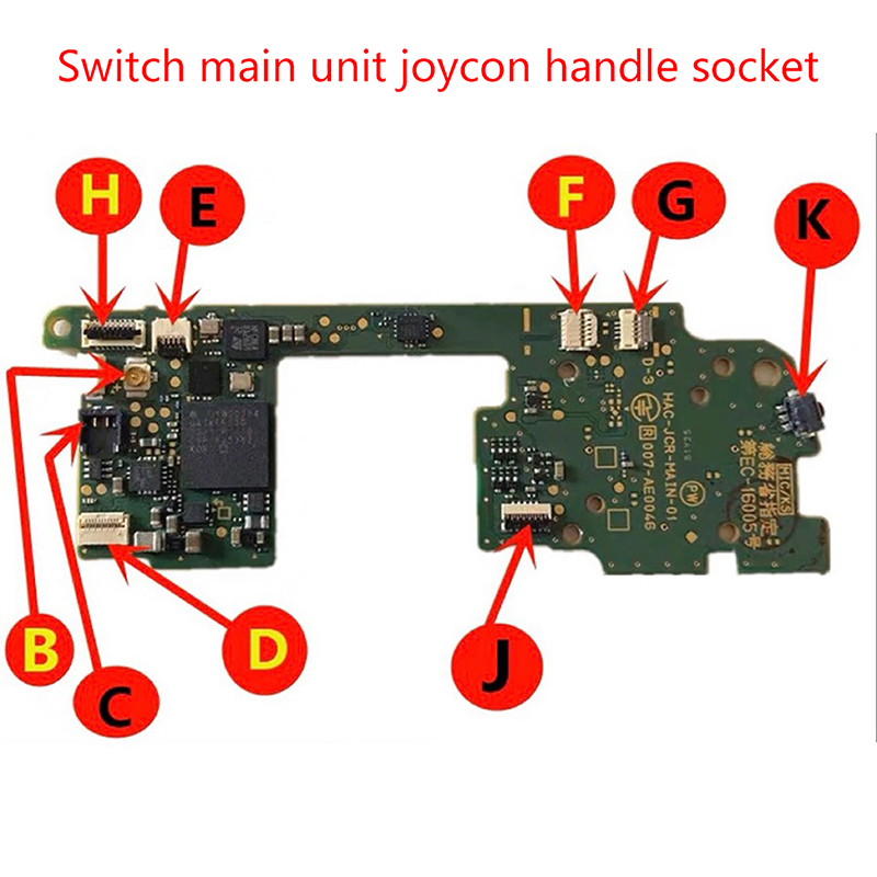 Joystick Slider Rail Battery Connector Socket SL SR L ZR ZL NFC Flex ...