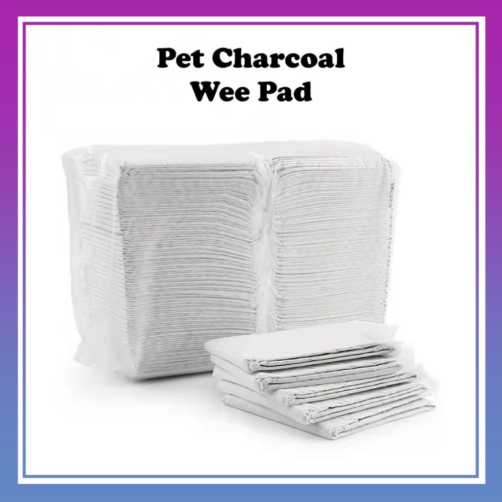 Happy Pet Wee Pad Wee Wee Pad Charcoal M size 60 x 45cm 50pcs Pet Puppy ...