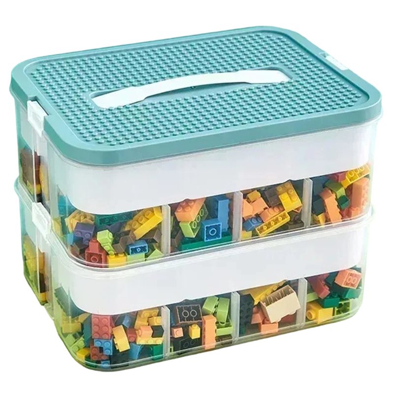 Adjustable Small Particles Jigsaw Puzzle Transparent Storage Container ...