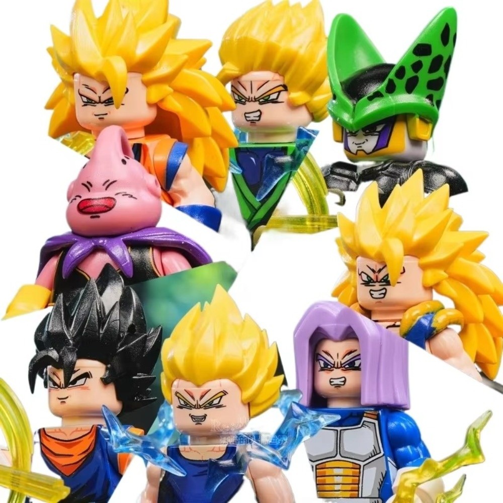 1pcs Toy Collection Son Goku Dragon Ball Z Building Block Cell Majin ...