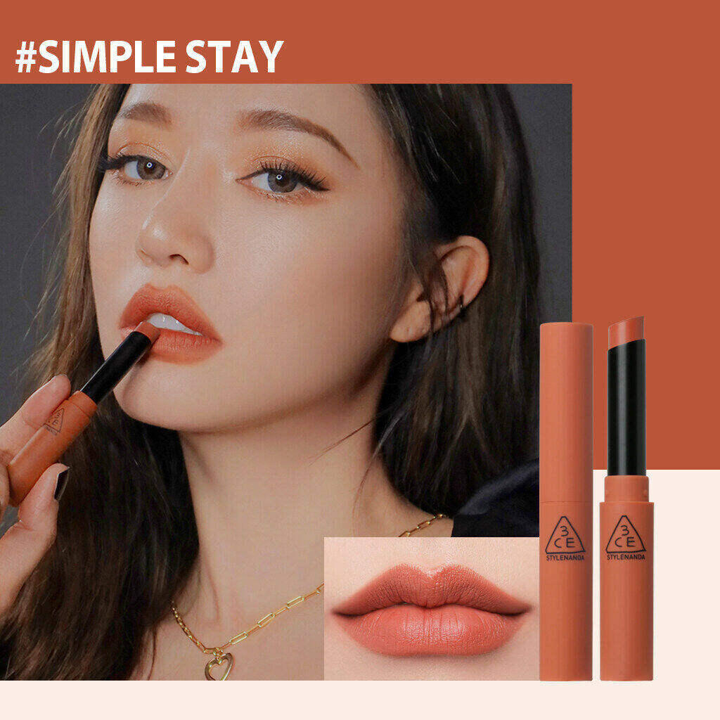 3CE SLIM VELVET LIP COLOR ทรีซีอี สลิม เวลเวท ลิป คัลเลอร์ เครื่องสำอาง ...
