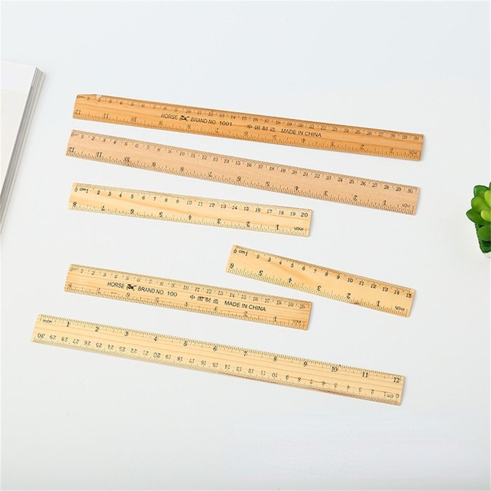 Office Desk Accessories Student 15/20/30cm Children Stationery Wooden ...