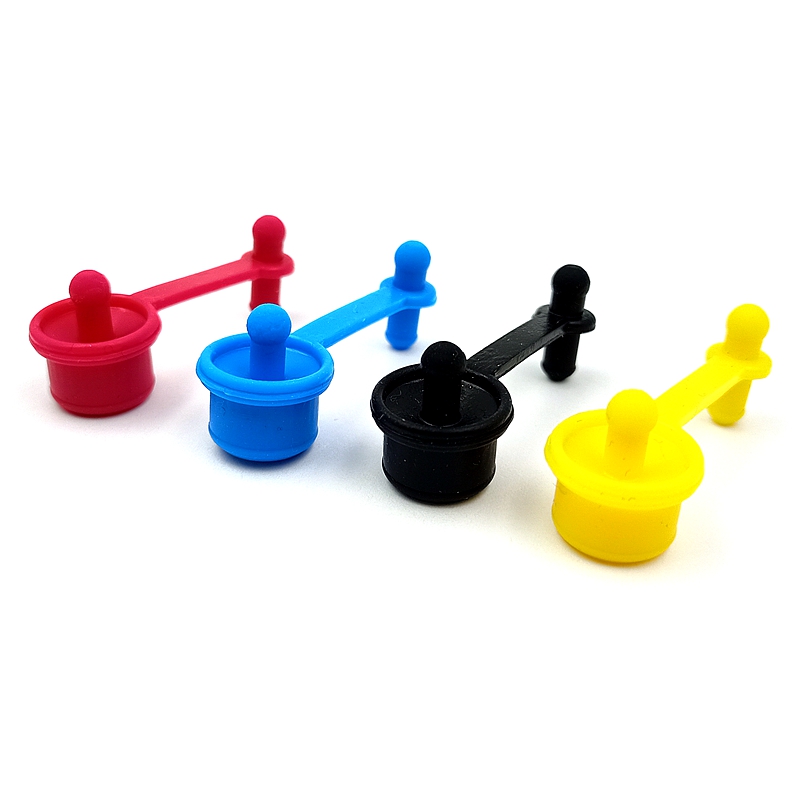 【New Trend】CISS Ink Tank Plug 4 Color Rubber Connector DIY Accessory ...