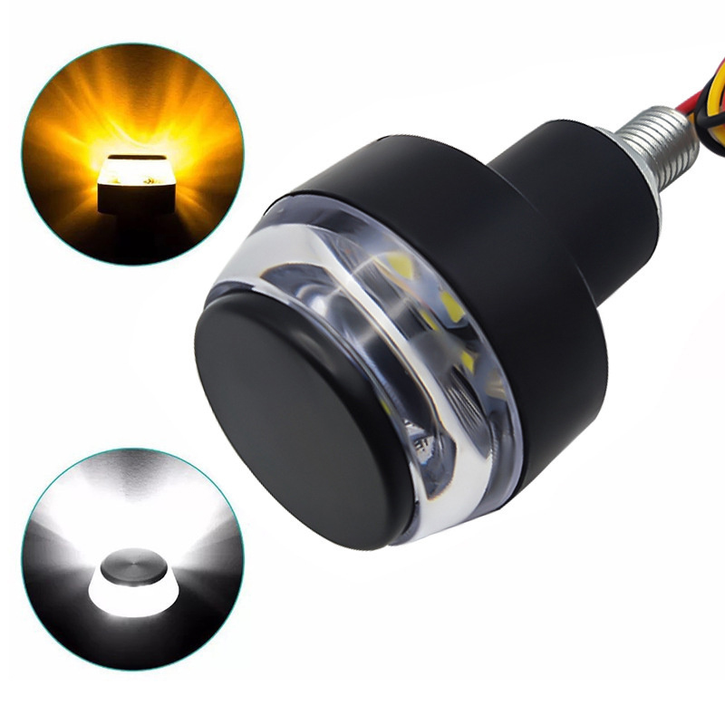 2pcs Motorcycle LED Handle Light Bar End Indicator For Car Turn Signal ...