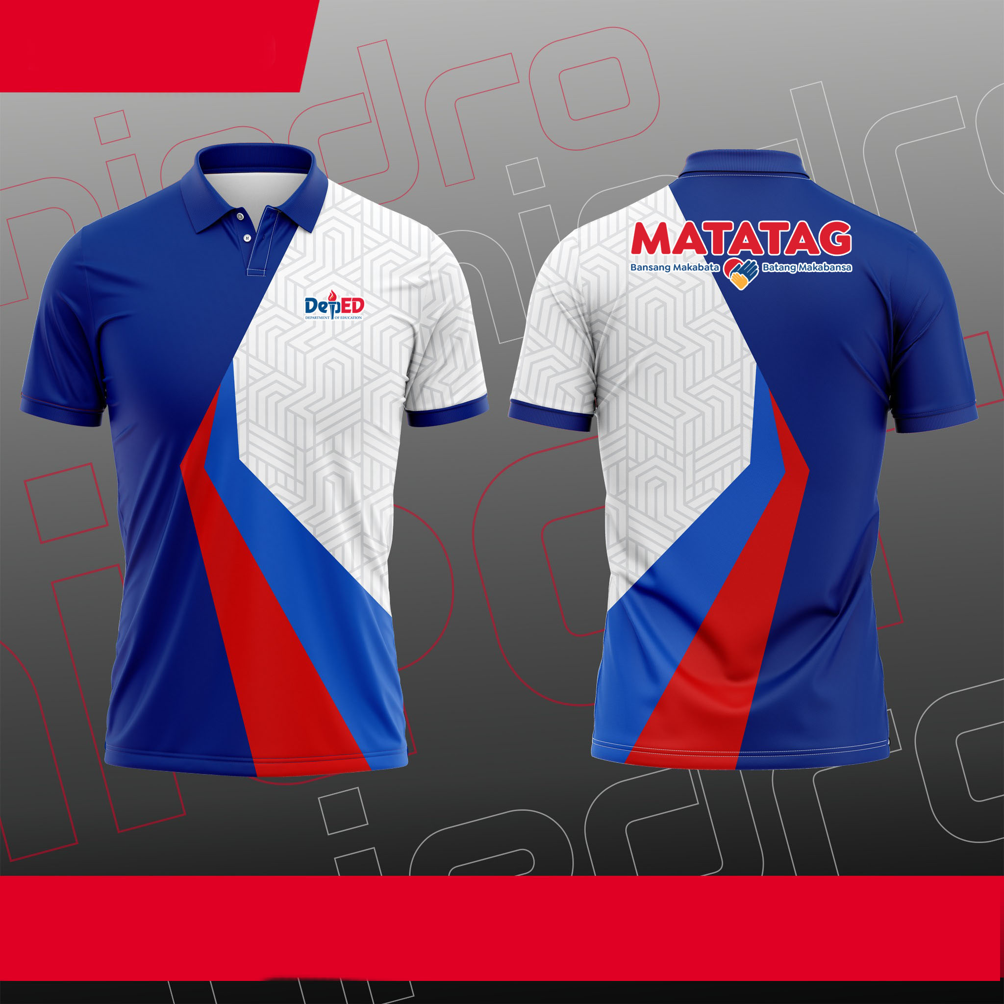 DEPED MATATAG POLO UNIFORM FULL SUBLIMATION POLO-SHIRT FOR MEN AND ...