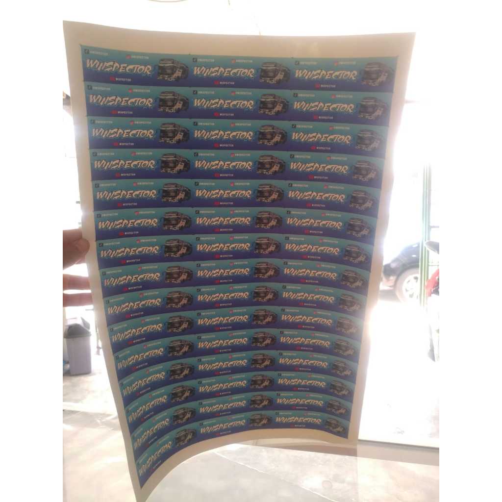 STICKER BUS BASURI WINSPECTOR 1 Lembar Isi 45 kotak, STICKER BUS BASURI ...