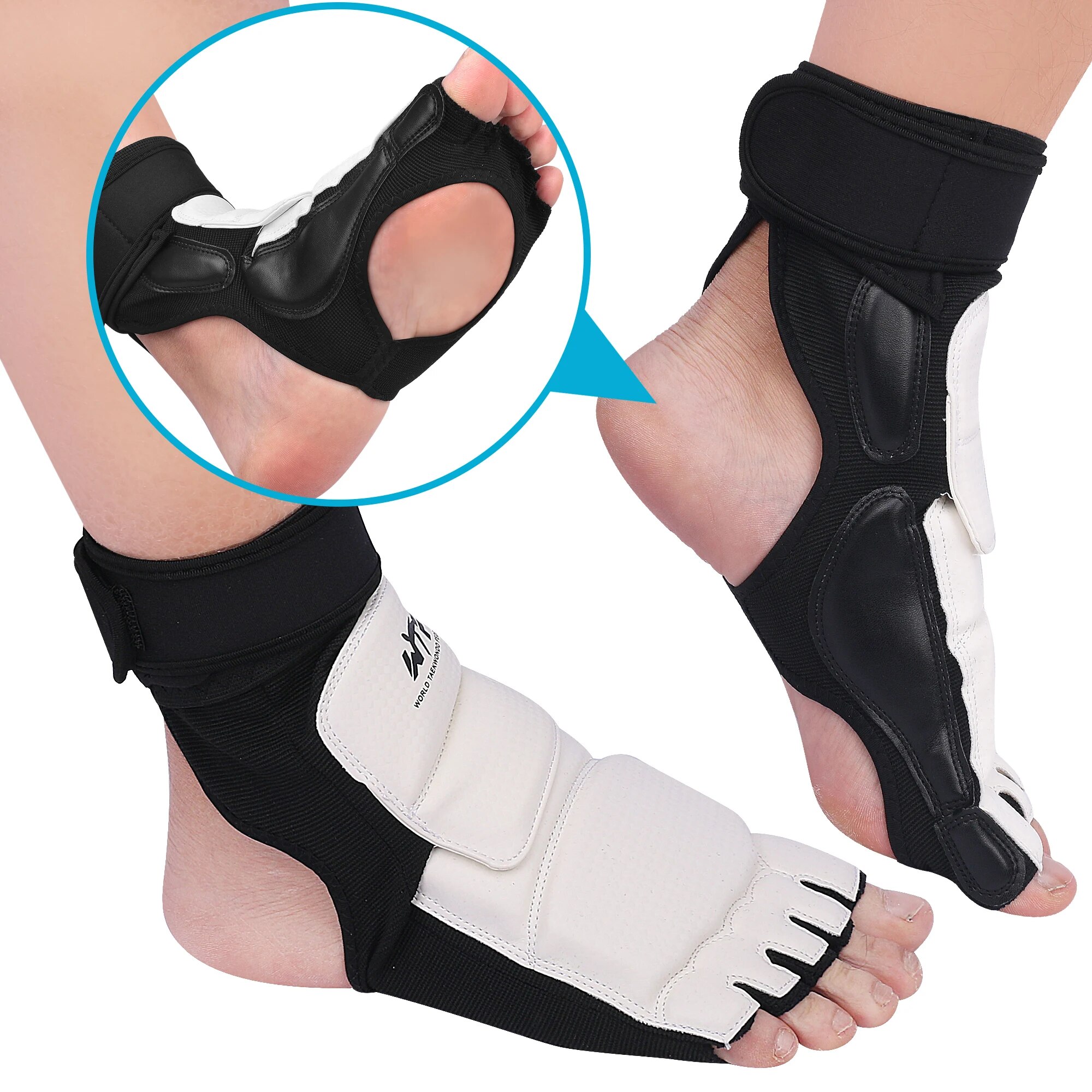 Taekwondo Foot Protector Fighting Foot Guard Kickboxing Boot WTF hand ...