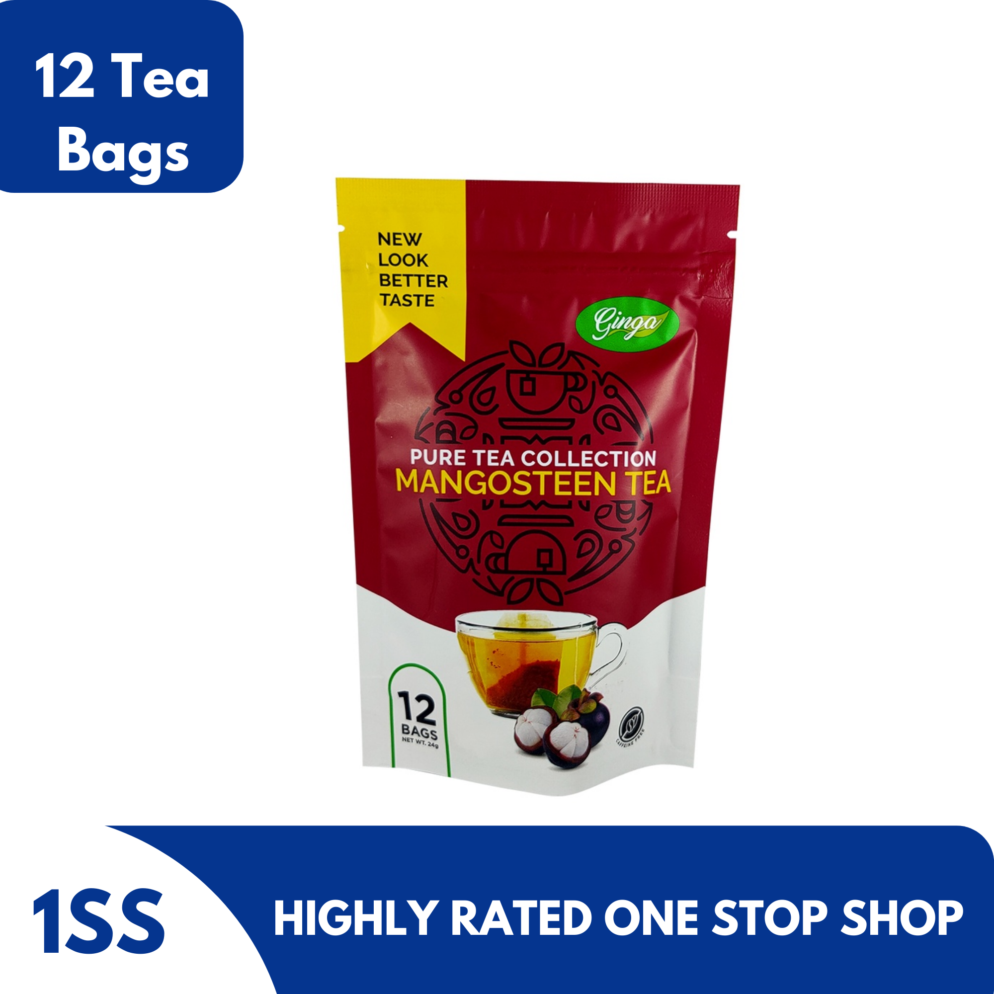 Ginga Pure Tea Collection Mangosteen Tea, 12 Tea Bags | Lazada PH