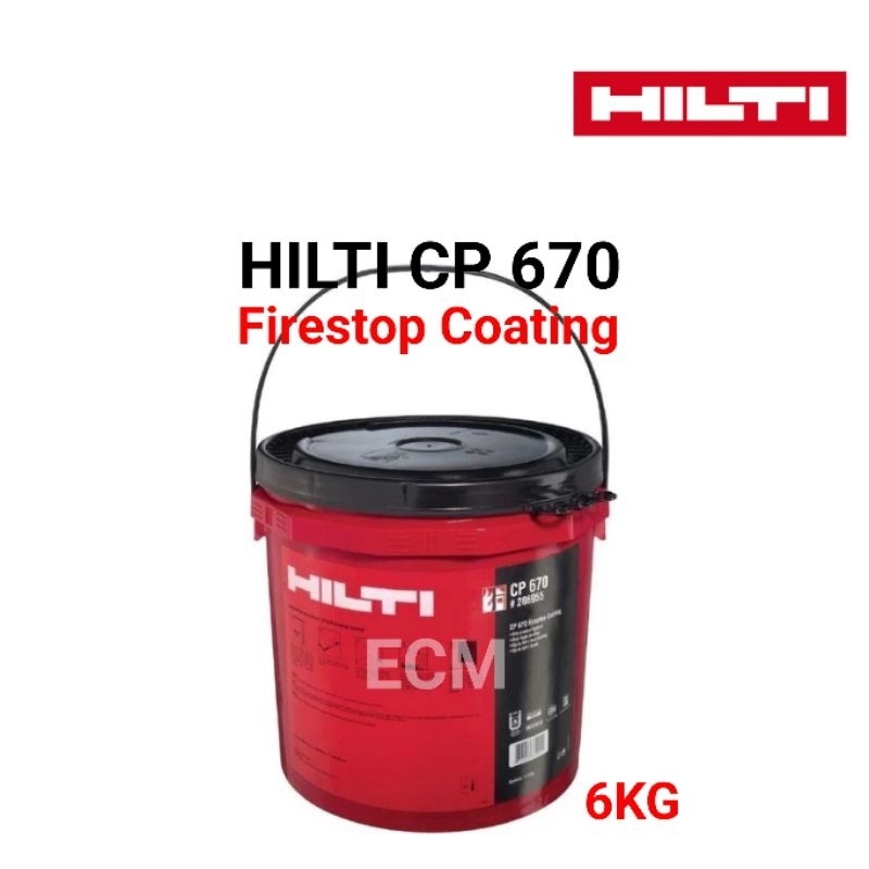 HILTI FIRESTOP COATING CP 670 (6KG) | Lazada