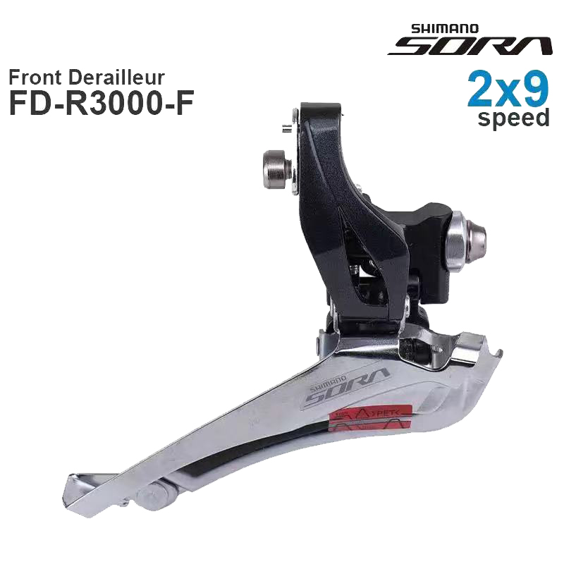 SHIMANO SORA FD R3000หน้า Derailleur 2X9จักรยานเสือหมอบความเร็วในการ ...