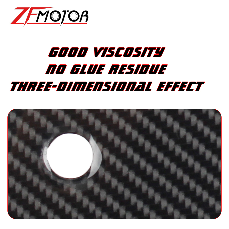 【DeaL on DesireM】Carbon Motorcycle Decal Pad Tree Top Clamp Upper Front ...