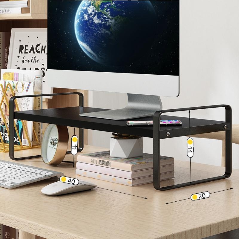 Iron Art Monitor Raiser Monitor Stand Desktop Bookshelf Desktop ...