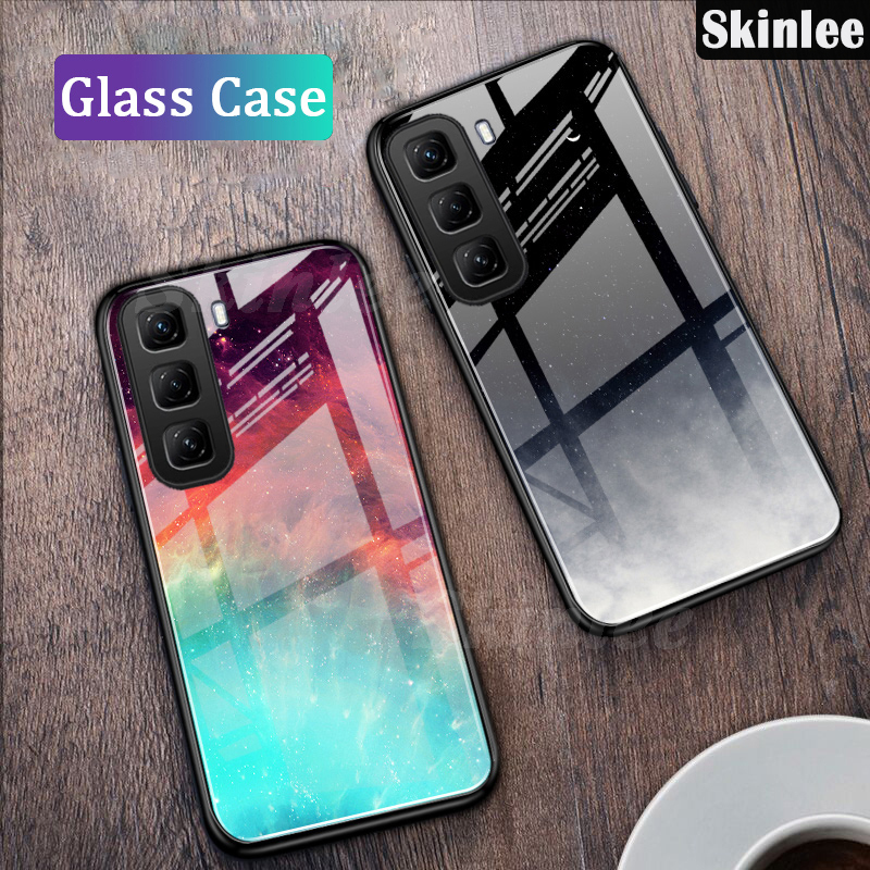 Phone case For infinix Hot 50 Pro Plus Back cover Tempered Glass Cover ...