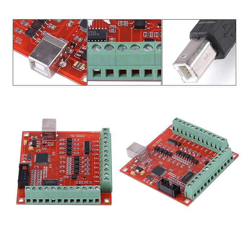 USB Interface Board, USB CNC Controller 4 Axis Motion Control Card ...