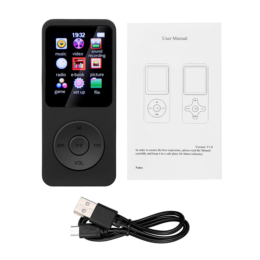1.8 Inch Color Screen Mini Bluetooth Mp3 Player E-Book Sports Mp3 Mp4 ...