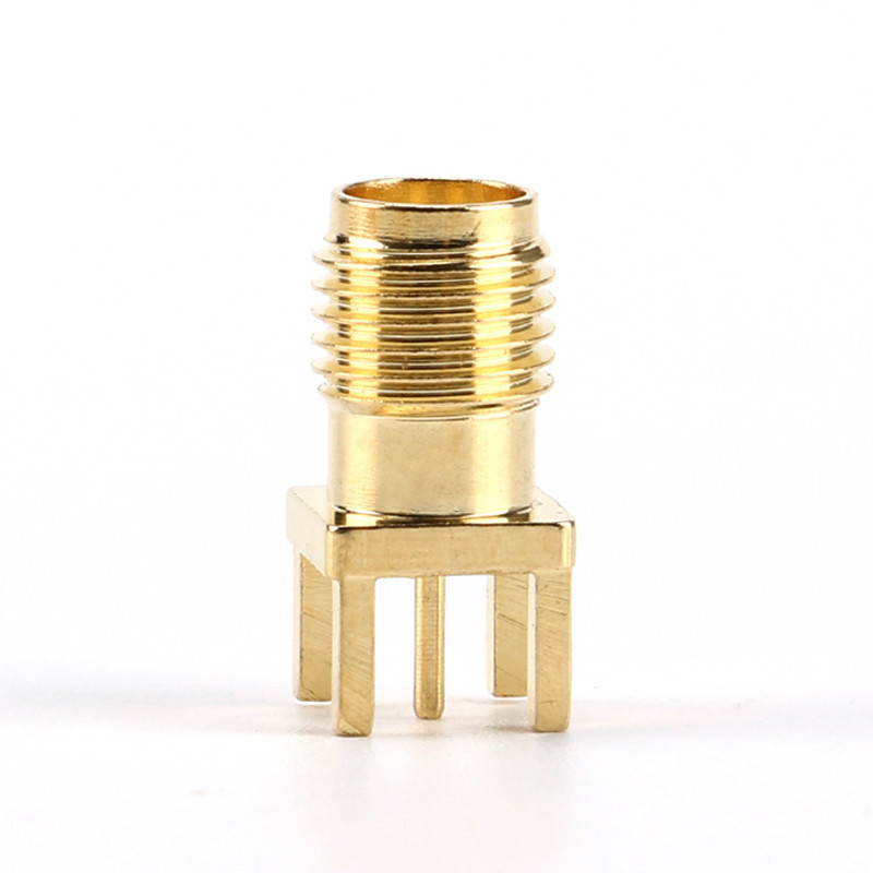 Sma Female Jack Solder Nut Edge Clip Straight Mount Rf Connector ...