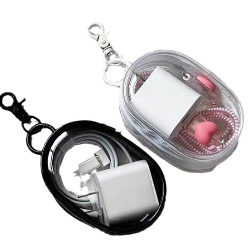 1Pcs Transparent Mystery Storage Box Keychain Pouch Bags Organizer ...