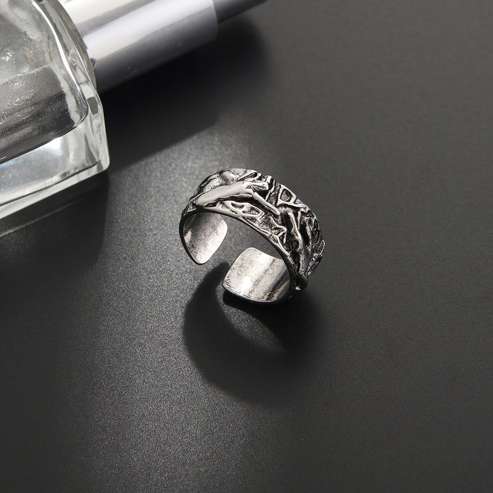 Hand of God Ring Men's Simple Retro Famous Painting Art Finger Ring ...
