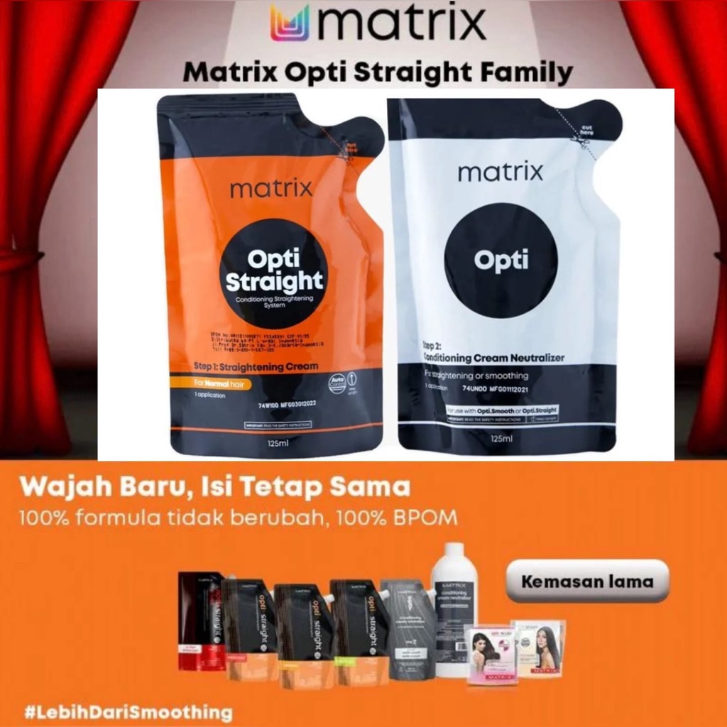 Matrix Mini Opti Straight 125ml x 2 Matrix Smoothing Matrix Obat Pelurus Rambut | Lazada Indonesia