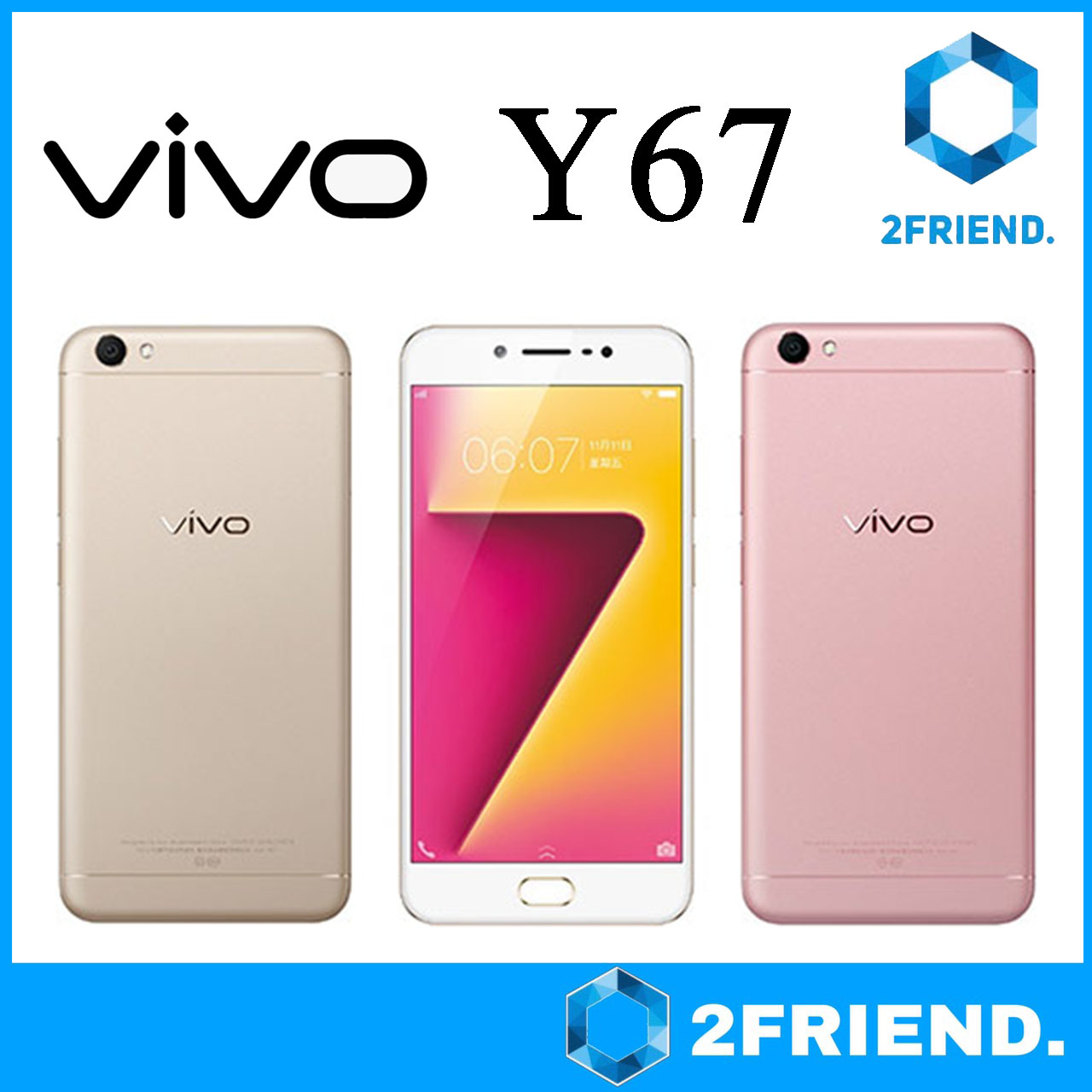 vivo Y67 รับประกันร้าน 6 เดือน by 2friend - 2friend - ThaiPick
