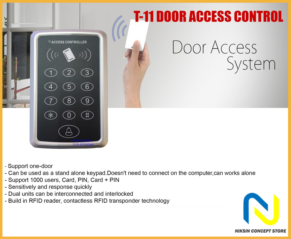 RFID/125KHz T-11 ID Card KEYPAD Access Control 👍DOOR ACCESS CONTROL👍T11 ...