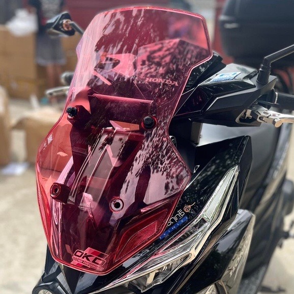 ZHIPAT WIND SHIELD WIND SHIELD WITH BRACKET CLICK V1 ( ORIGINAL ) CHECK ...