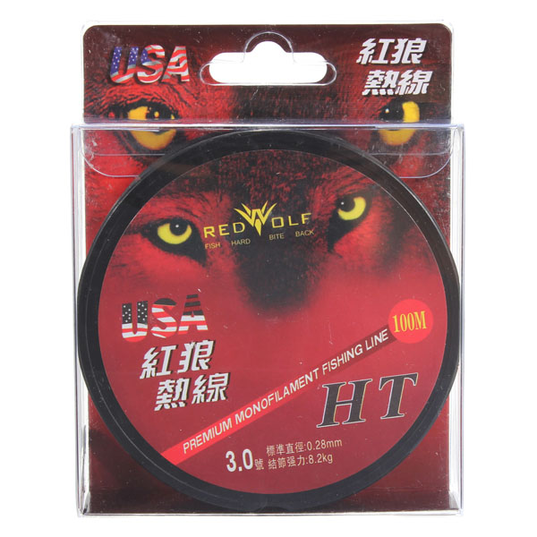Outdoor Fishing Line Chic 100M Nylon Line Red Computers Wolf Size ...