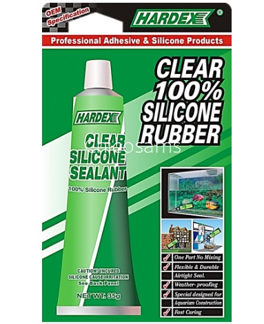 Original Hardex RTV Silicone Sealant CLEAR waterproof / weather ...