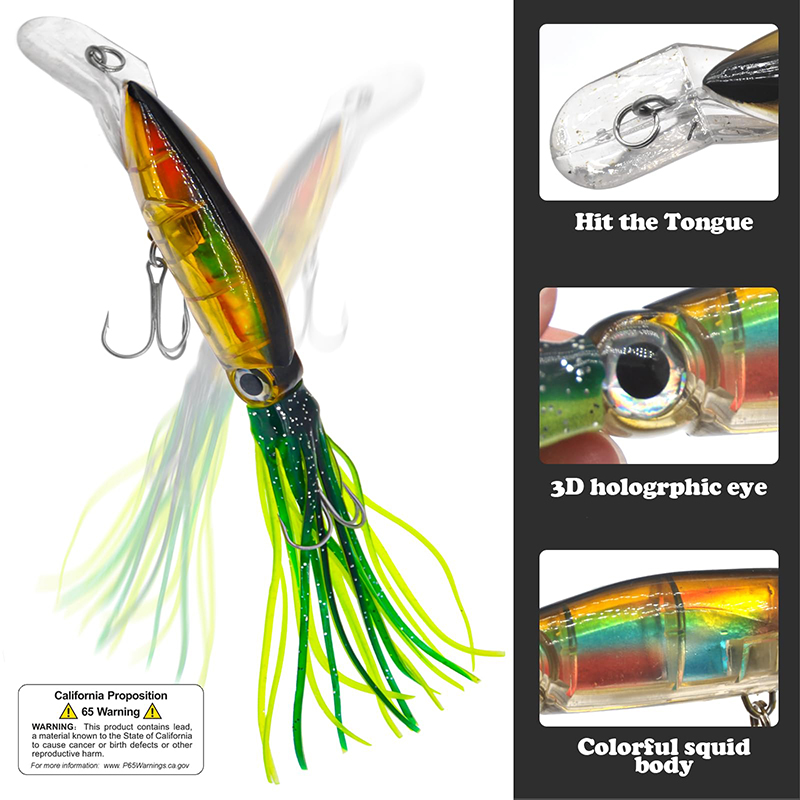 Sea Fishing Long Shot Big Octopus Squid Bait Luya Bait Fake Bait With ...