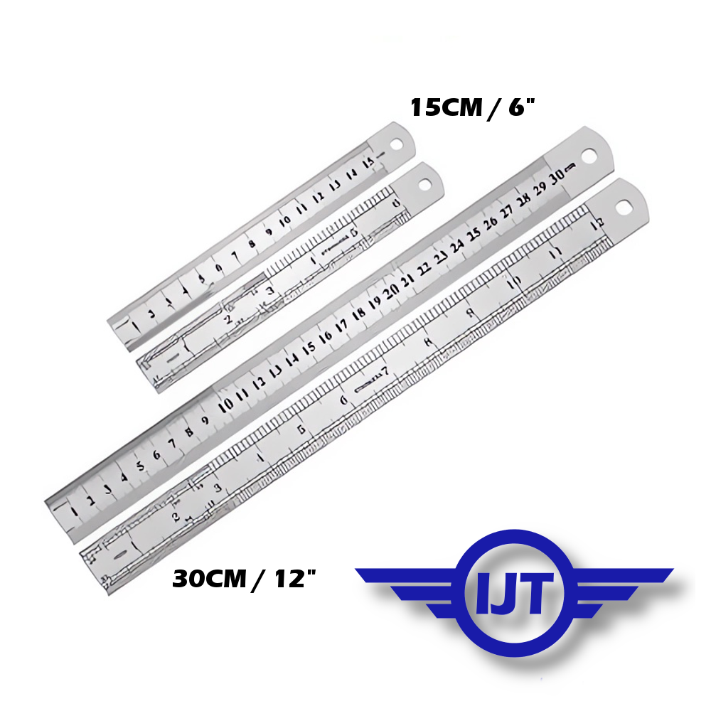 Stainless Steel Metric Ruler (15CM -6" ) / (30CM -12'') Pembaris keluli ...